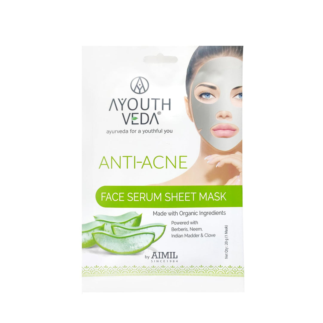 ANTI ACNE FACE SERUM SHEET MASK 20 G | Naturveda